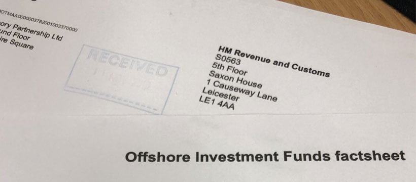 HMRC’s Offshore Investment Fund Letters